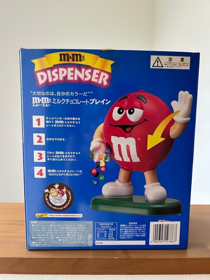 M&M’s Red Candy Dispenser Figure 1990s Plastic Toy Working Condition ...