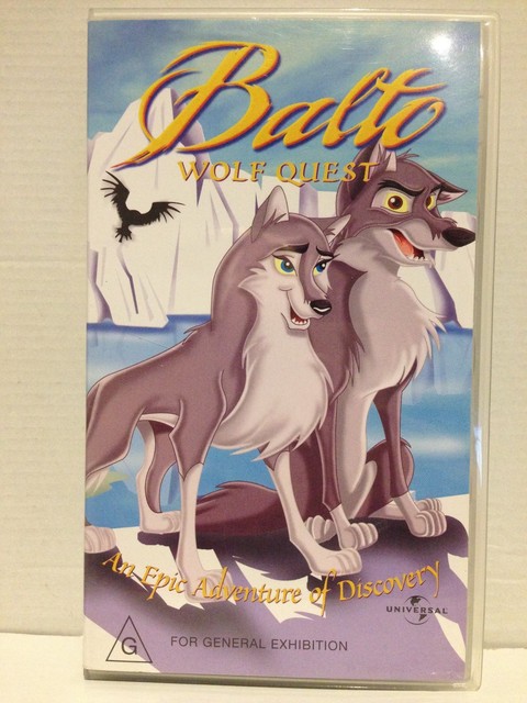 RARE Balto 2 Wolf Quest 2001 VHS Tape as Movie Animated Kids Video PAL ...