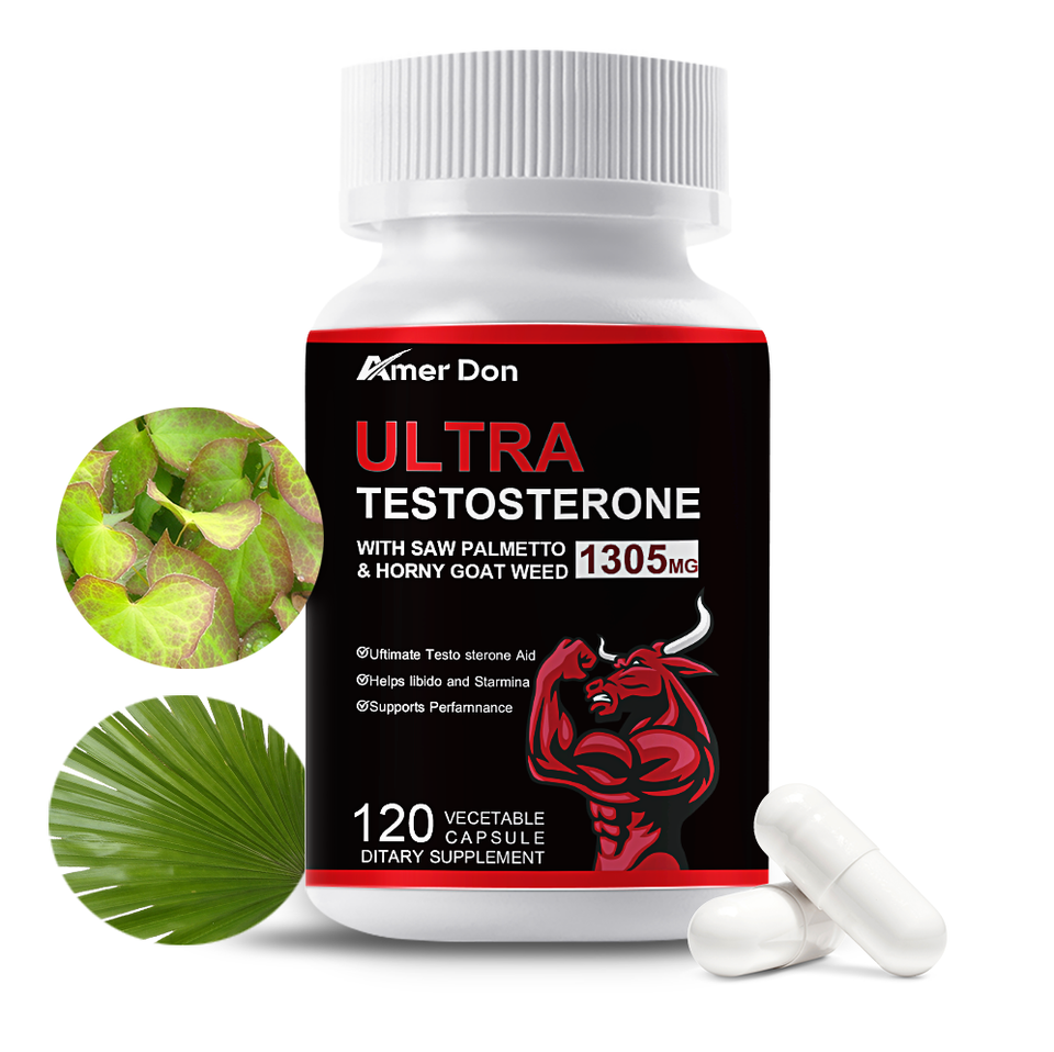 #1 Testosterone Booster Monster Test Caps, T Boost 120 Capsules Male ...