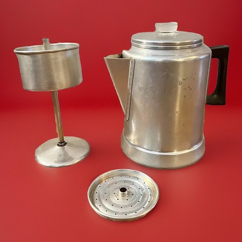 Vintage COMET Percolator Aluminum Coffee Maker 9 Cup StovetopOutdoor ...