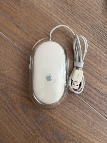 Apple Pro Mouse - Optical USB Mouse - M5769 - White with Clear Shell ...