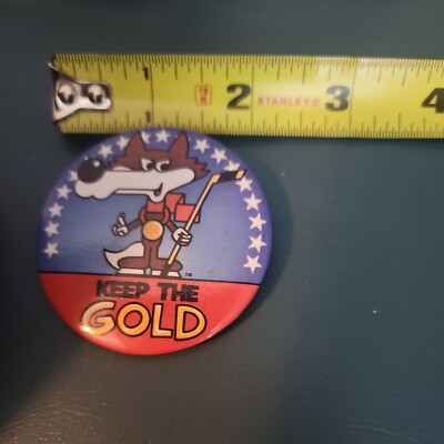 Keep the Gold Pin Vucko Winter Olympics Mascot 1984 Sarajevo Yugoslavia ...