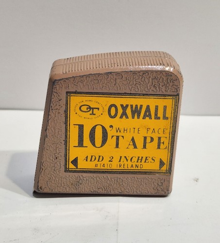 OT Oxwall 10' White Face Tape Measure #1410 Ireland Tools For The Craftsman | eBay