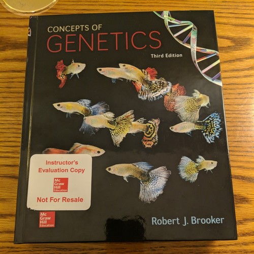 Concepts of Genetics Instructor's Copy Hardcover Robert Brooker 3rd ...
