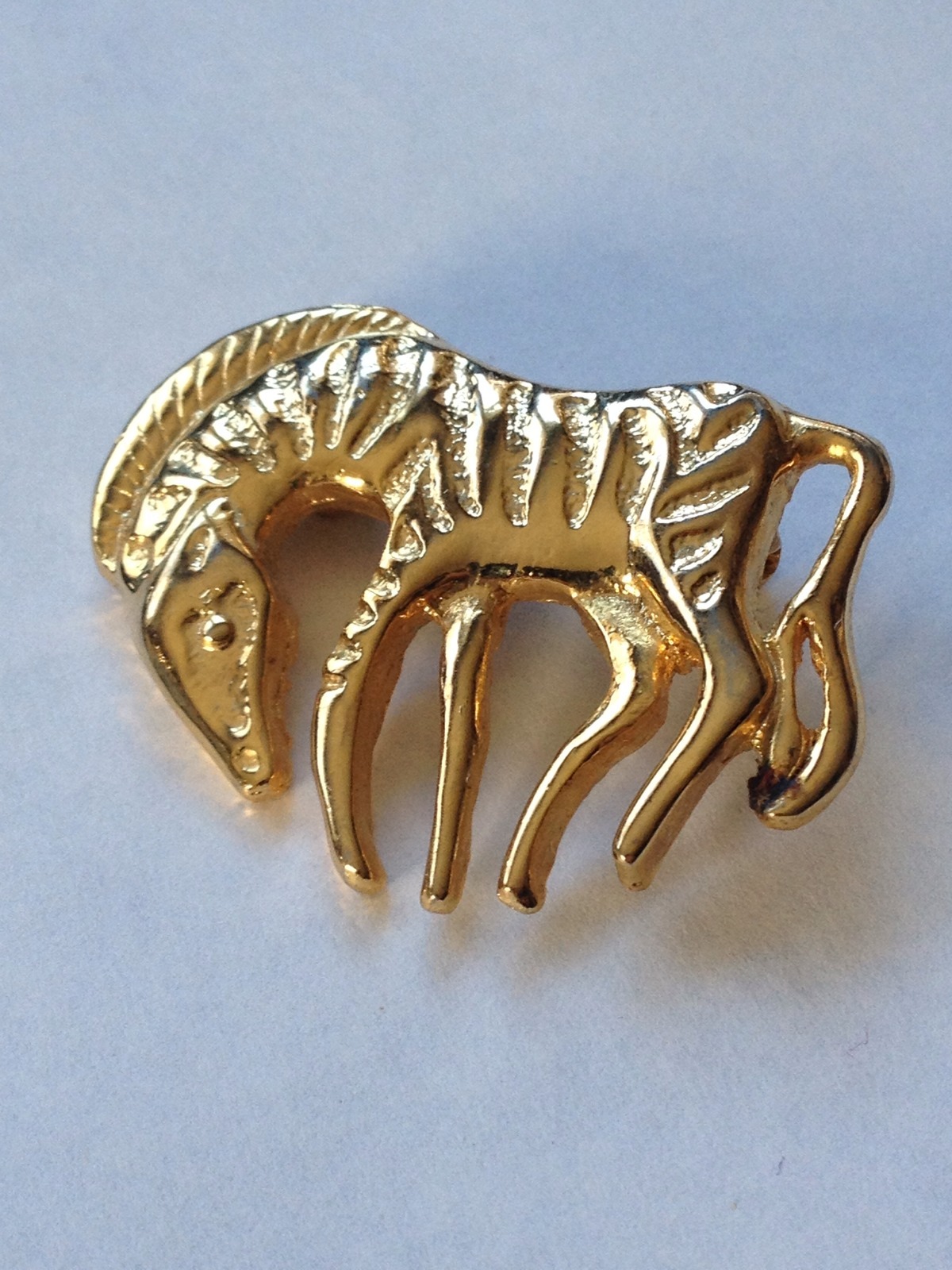Vintage Zebra Pin Gold Tone, Unsigned, Animal Pin, Animalia | eBay