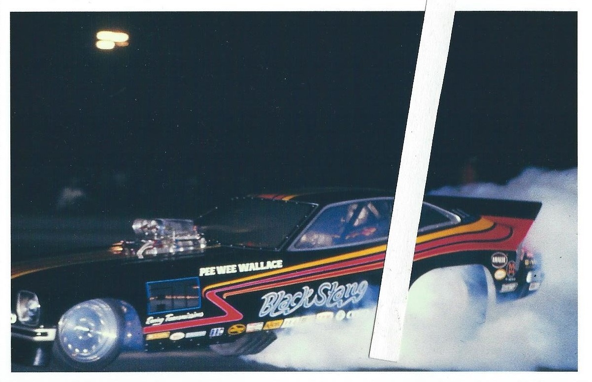 1970's Drag Racing-"Black Stang"-Mustang Funny Car-Pee Wee Wallace-Jim ...