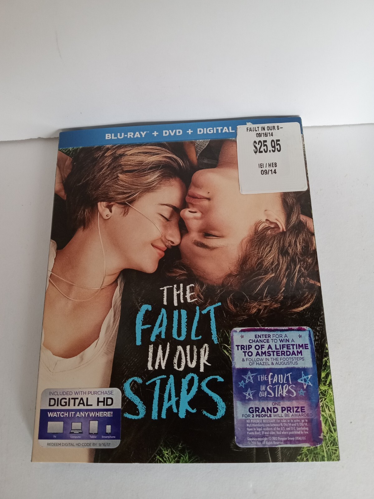 The Fault in Our Stars Blu-ray/DVD 2014 20th Century Fox New Sealed ...