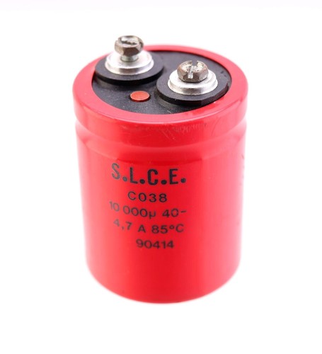 S.L.C.E. 90414 C038 10000U 40V RED CAPACITOR | eBay