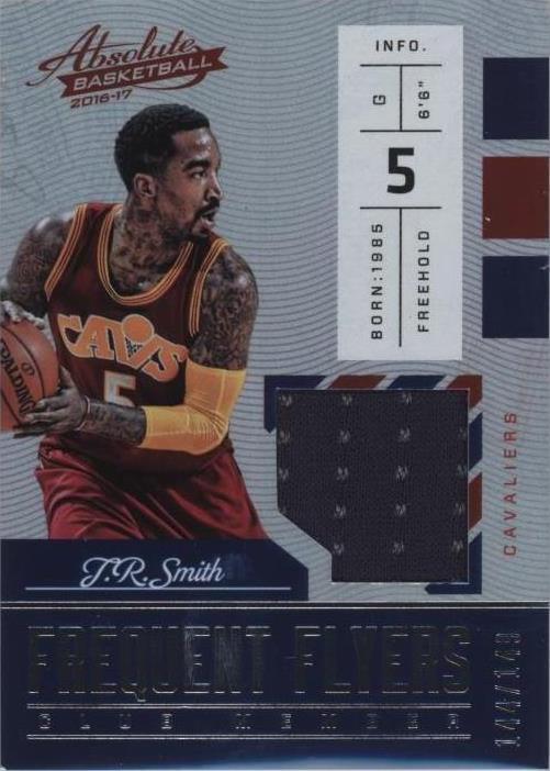 2016-17 Panini Absolute - Frequent Flyer Materials J.R. Smith #20 /149 ...