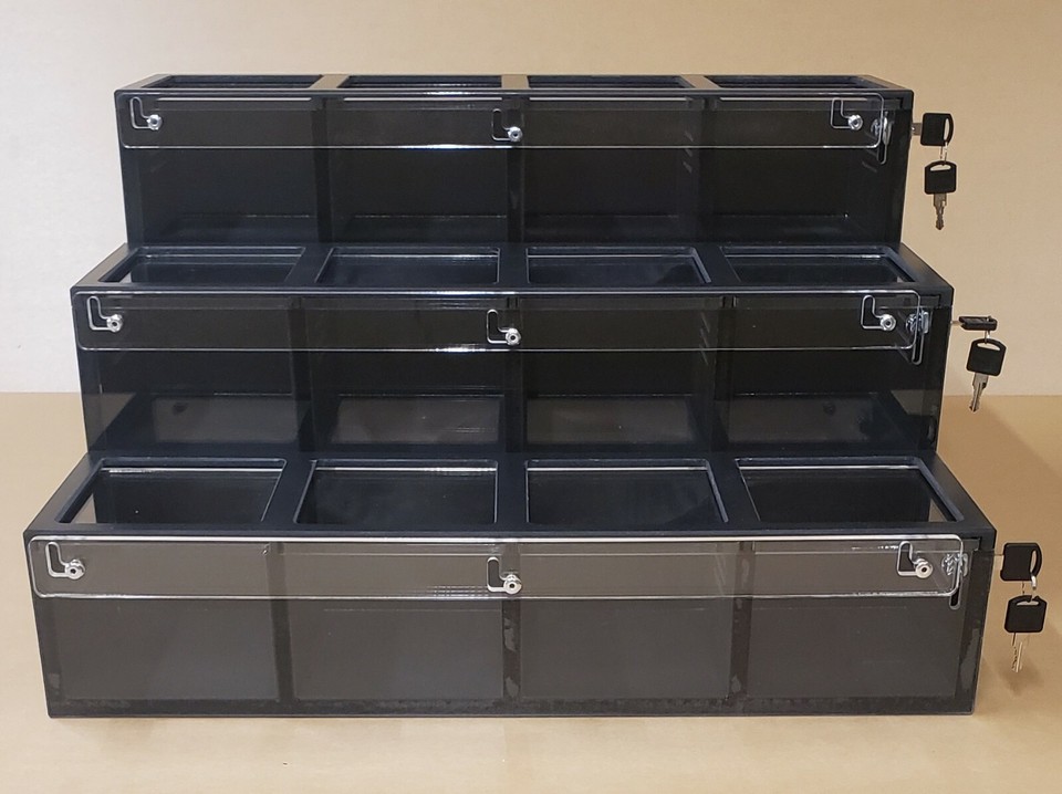 4 tier reptile snake lizard hatchling displays for reptile show vending ...