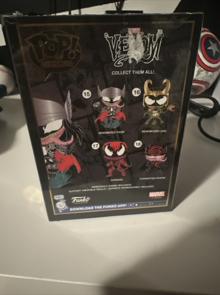 Funko Pop Enamel Pin Marvel Venom #15 Venomized Thor Sealed New 4" Tall ...