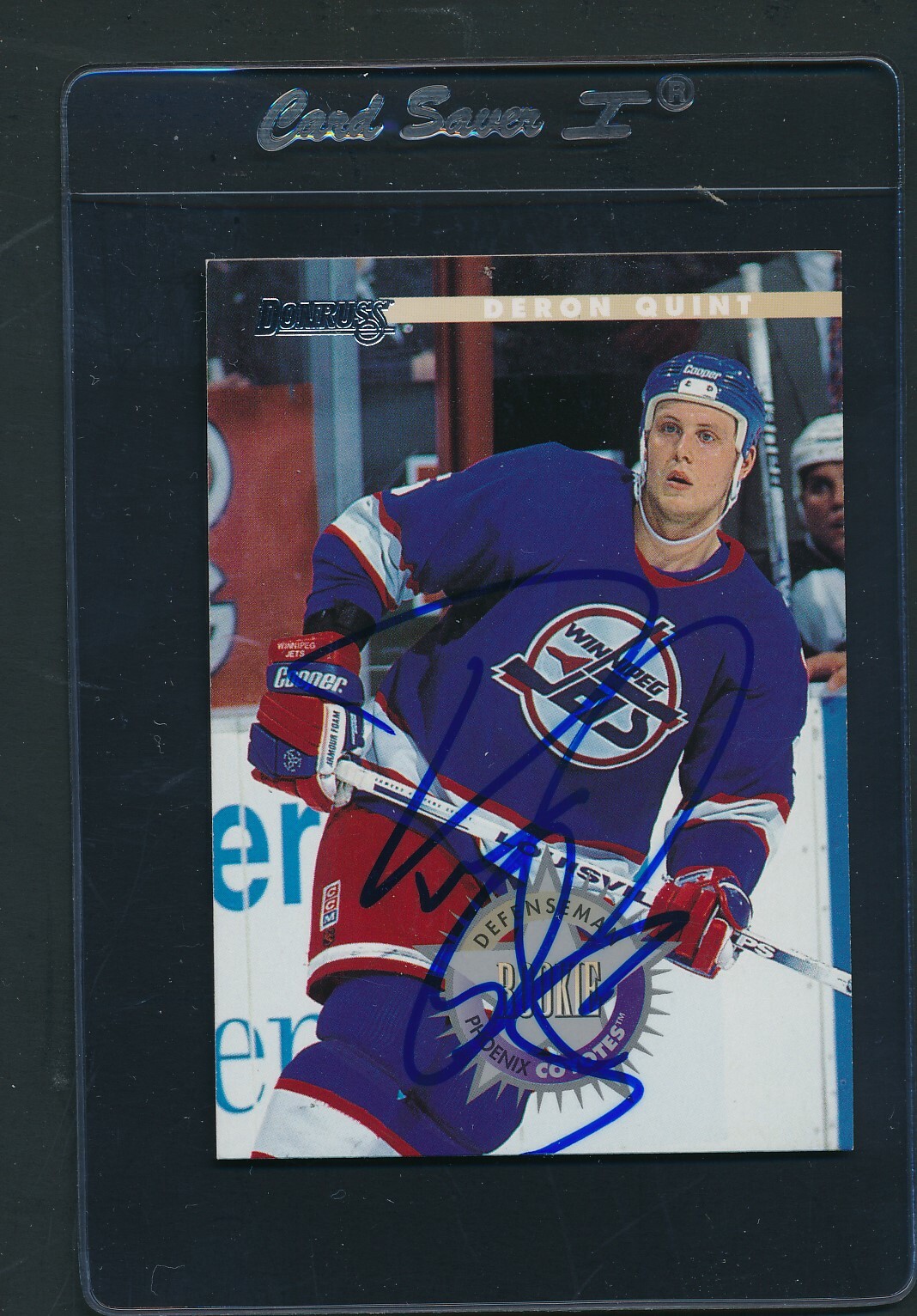1996/97 Donruss #225 Deron Quint Jets Signed Auto *C6859 | eBay