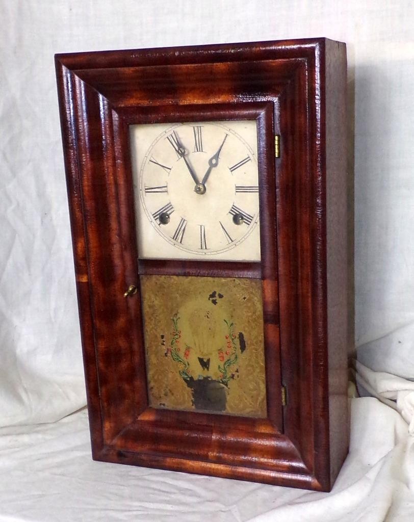Brewster & Ingraham Miniature Ogee Clock 30 Hour T&S, Glass of Hot Air ...