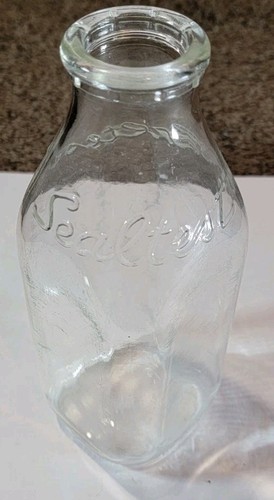 Vintage Original Sealtest one Quart Glass Milk Bottle embossed | eBay