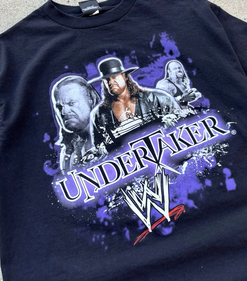 Mens Size XXL Undertaker Black & Purple Cotton T-Shirt Vintage 2007 WWE ...