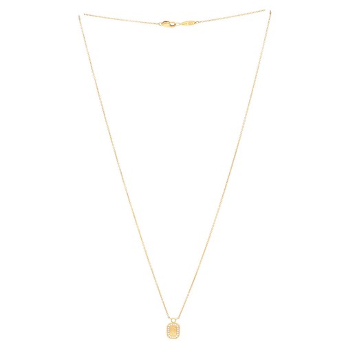 Harry Winston HW Logo Pendant Necklace 18K Yellow Gold with Diamonds | eBay