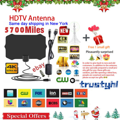 Small size TV antenna Digital 4K 1080P Antena Indoor HDTV Signal ...