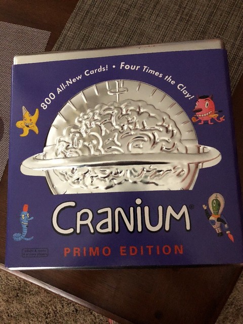 Cranium Primo Edition Collectors Tin Board Game 800 Cards 4x Clay for ...