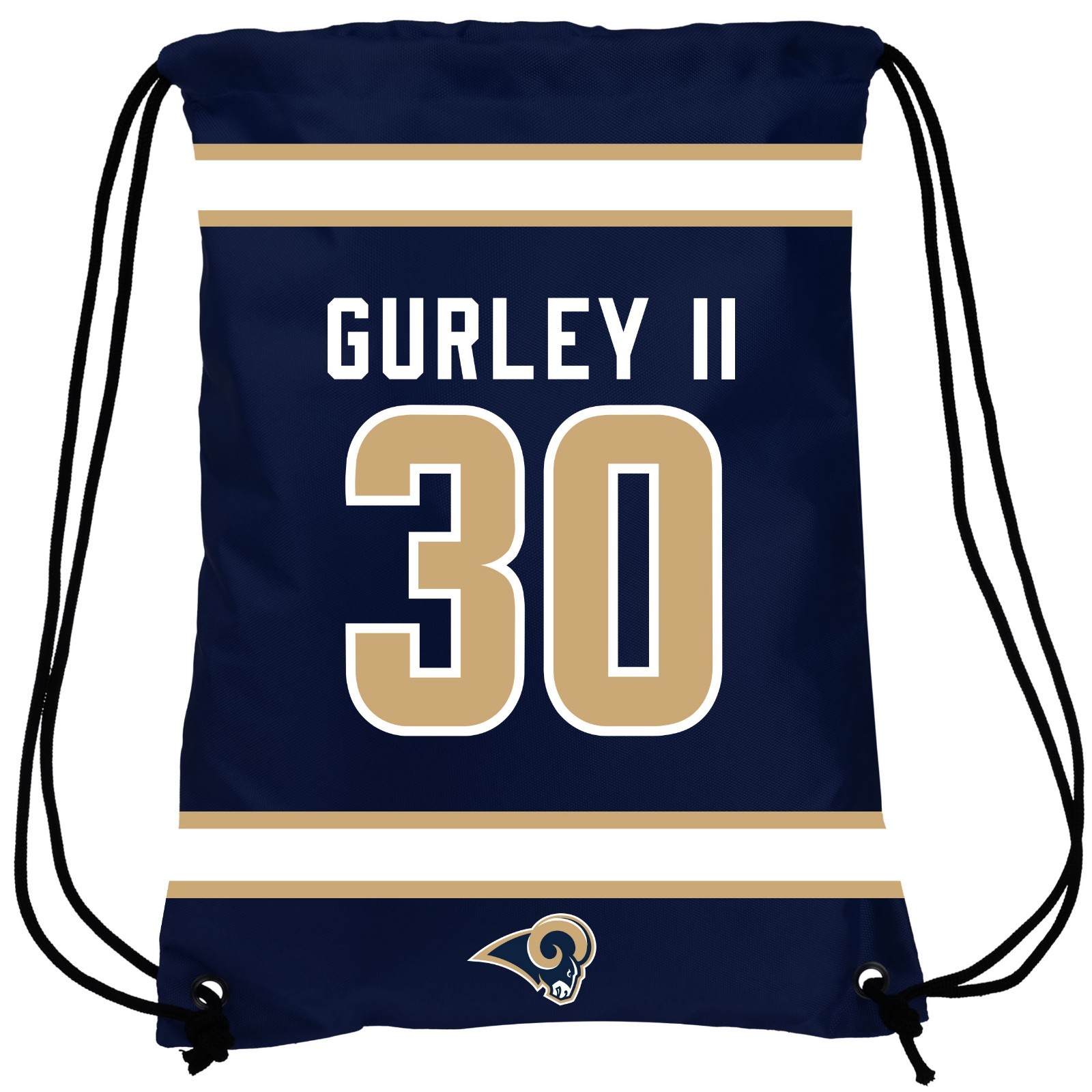 Todd Gurley II #30 Los Angeles Rams Jersey Backpack Drawstring gym ...