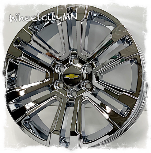 22" chrome OE replica 5822 wheels fits 2019 Chevy Silverado 1500 Tahoe ...