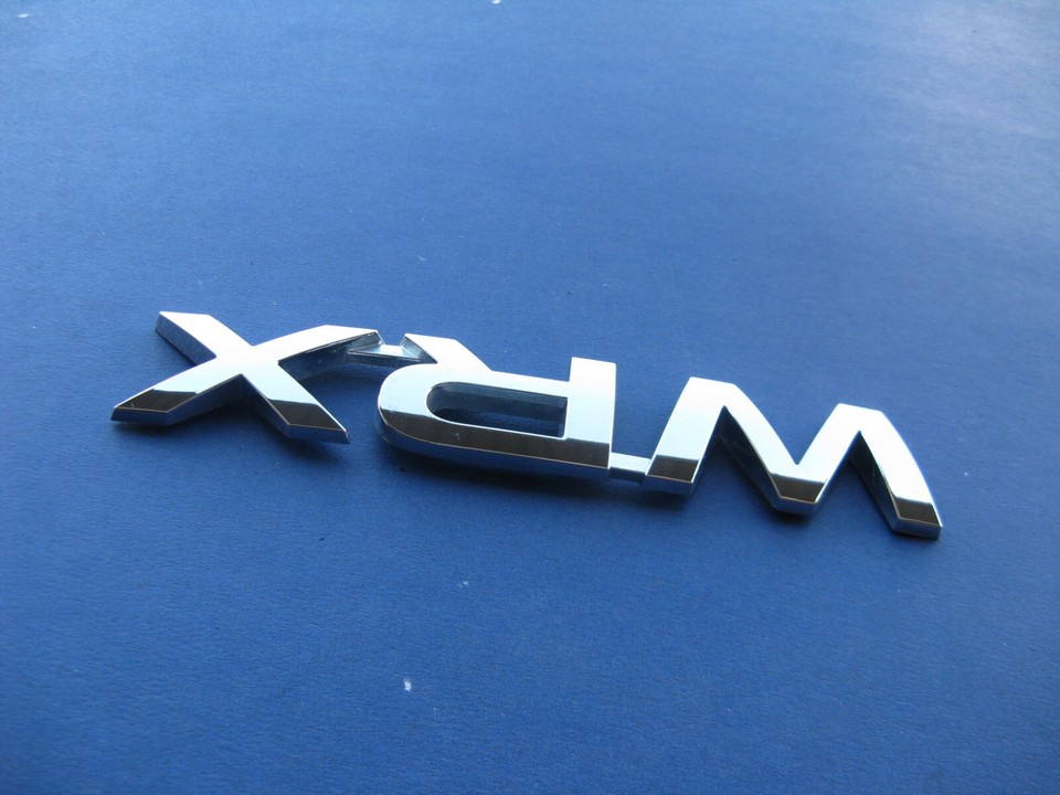 SUBARU WRX REAR GATE LID CHROME EMBLEM LOGO BADGE SIGN SYMBOL USED OEM ...