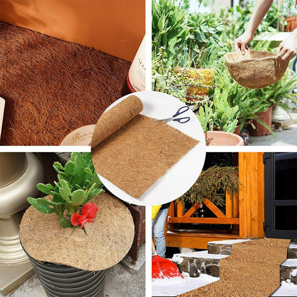Coconut Mat Coco Liner Roll Palm Carpet Wall Hanging Basket Pets Pad ...
