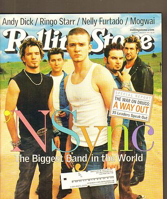 #875 AUG 16 2001 ROLLING STONE vintage music magazine -- NSYNC | eBay