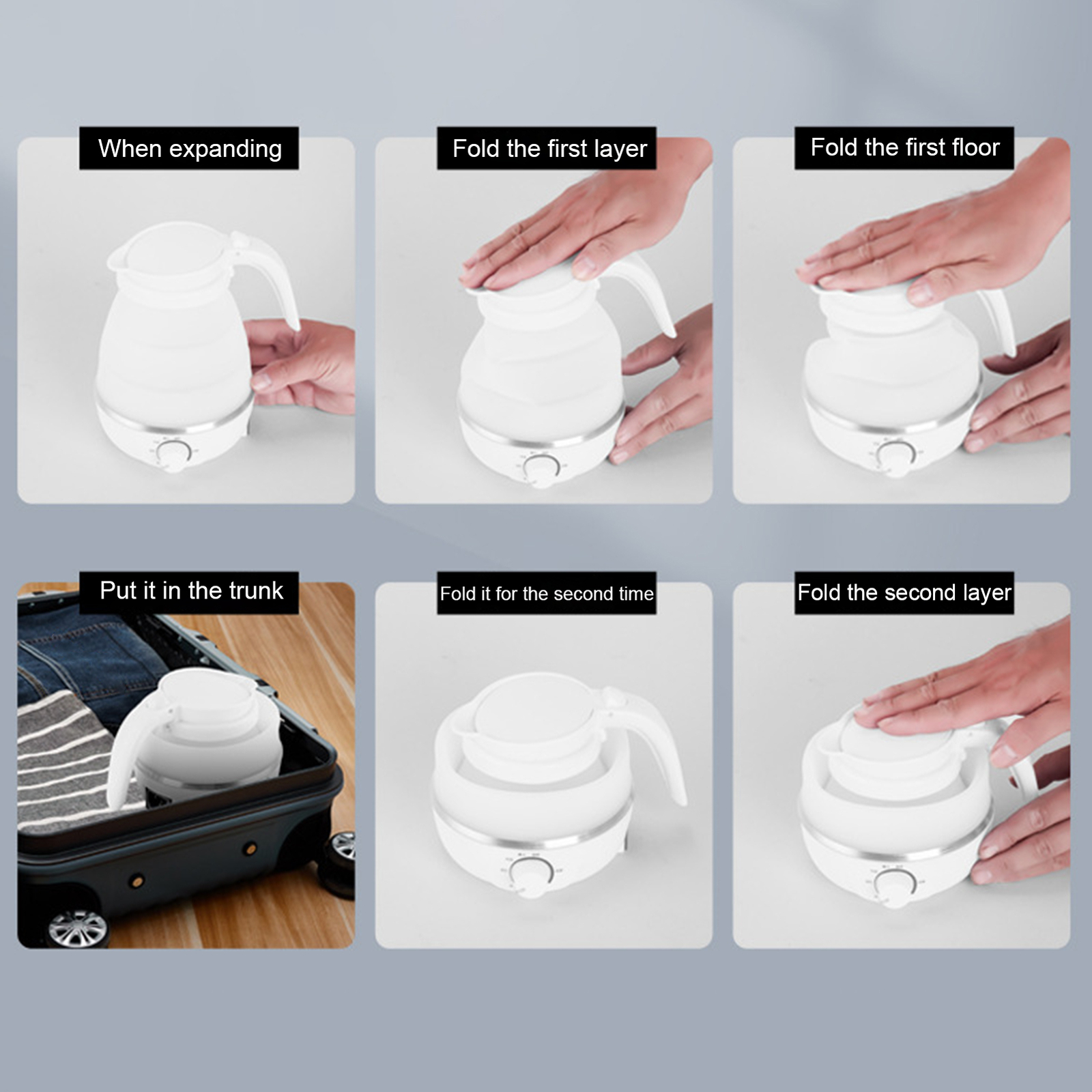 Water Kettle Adjustable Fast Practical Folding Water Kettle Kitchen ...