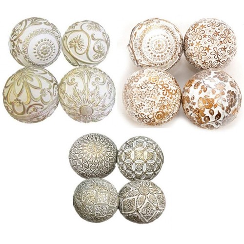 Decorative Resin Balls 10 cm Set Of 4 | eBay