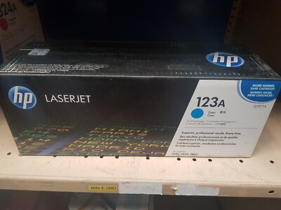 HP Q3971A GENUINE CYAN TONER 123A - NEW | eBay