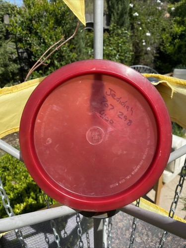 Rare Patent #s Opaque Red Champion Banshee 172g Innova Disc Golf Penned ...