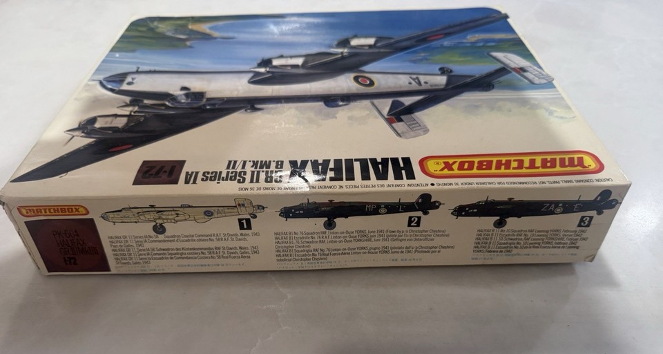 Matchbox PK-604 Handley Page Halifax (3 Colors) 1:72 Scale - FREE ...