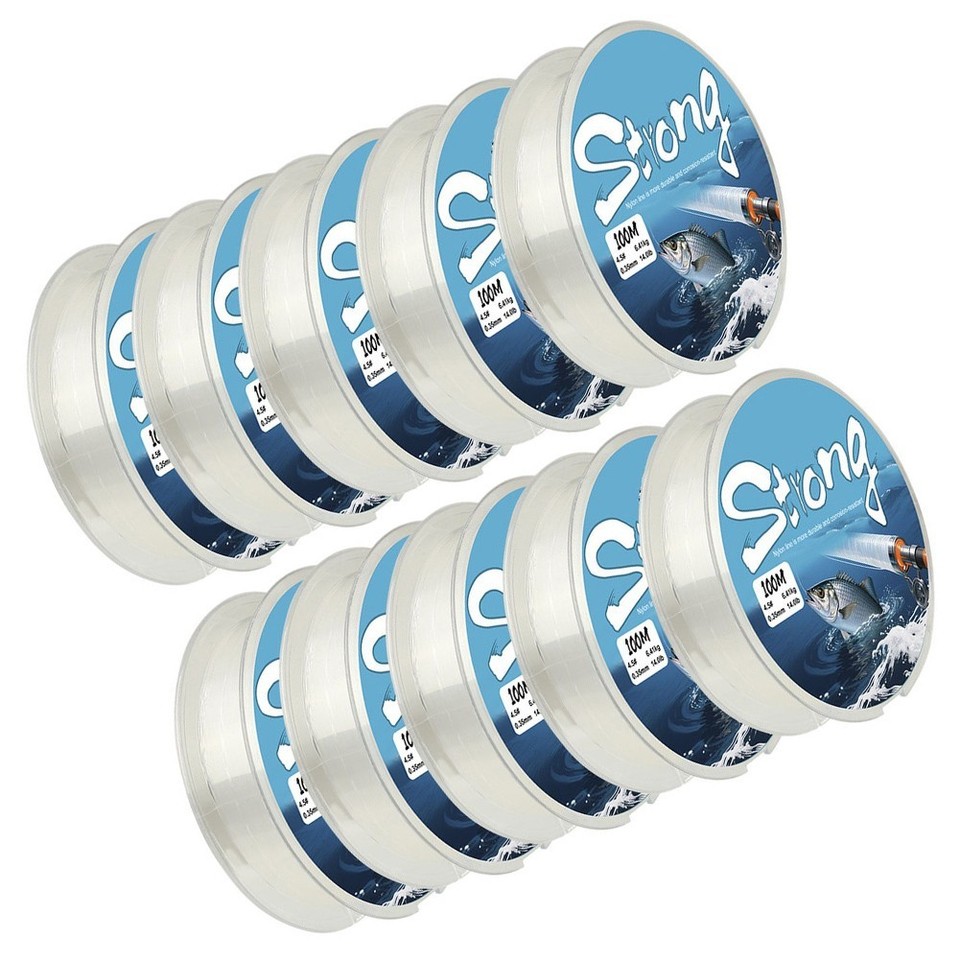 1000m Nylon Fishing Line Abrasion Resistant Invisible String Max Drag ...