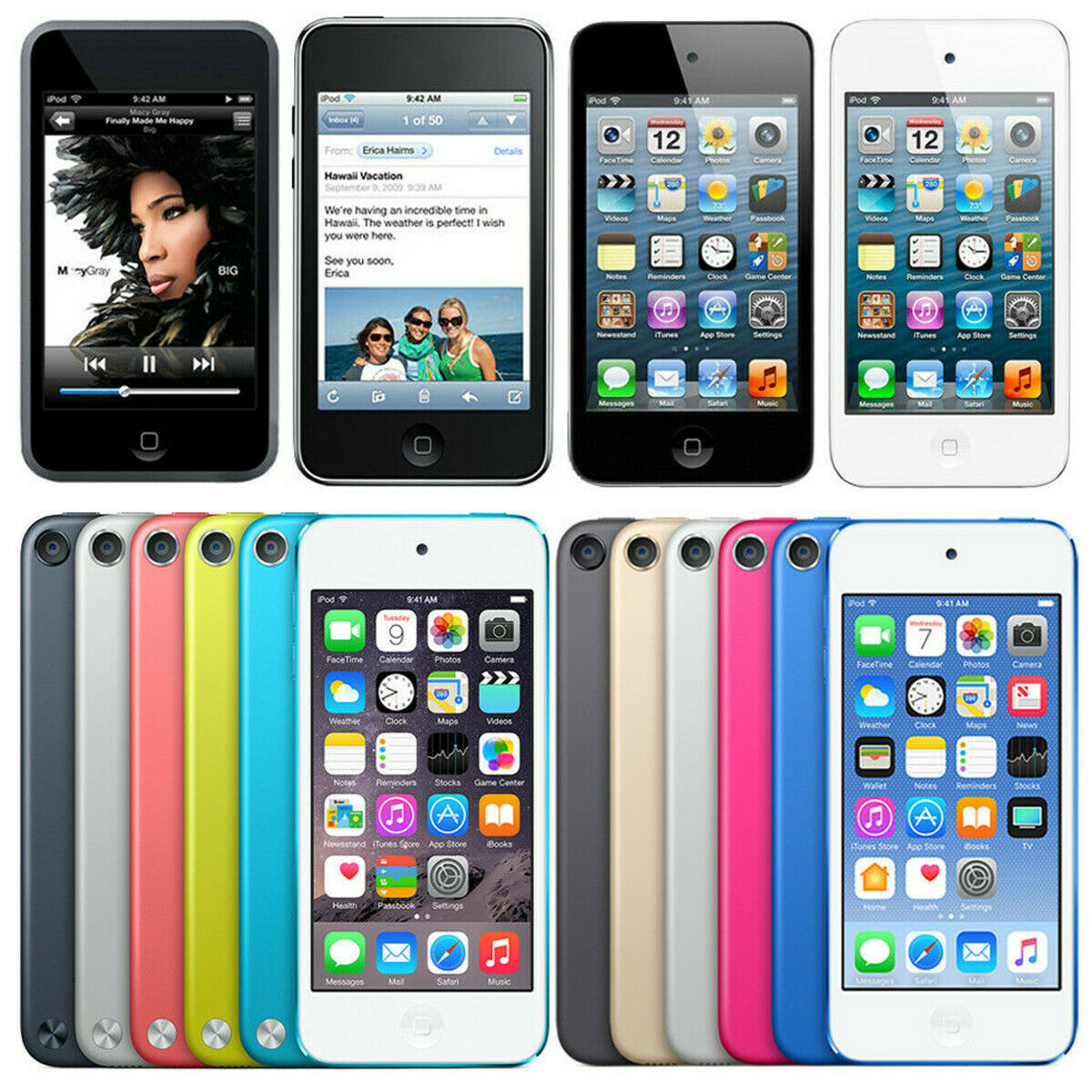 All Ipod Touch Generations