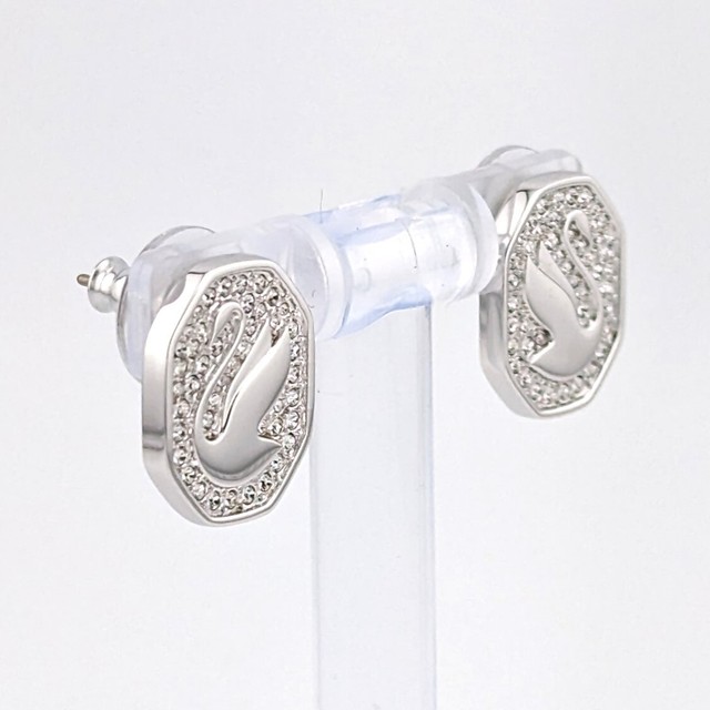 Swarovski Signum Stud Earrings in White Rhodium 5621097 for sale online ...