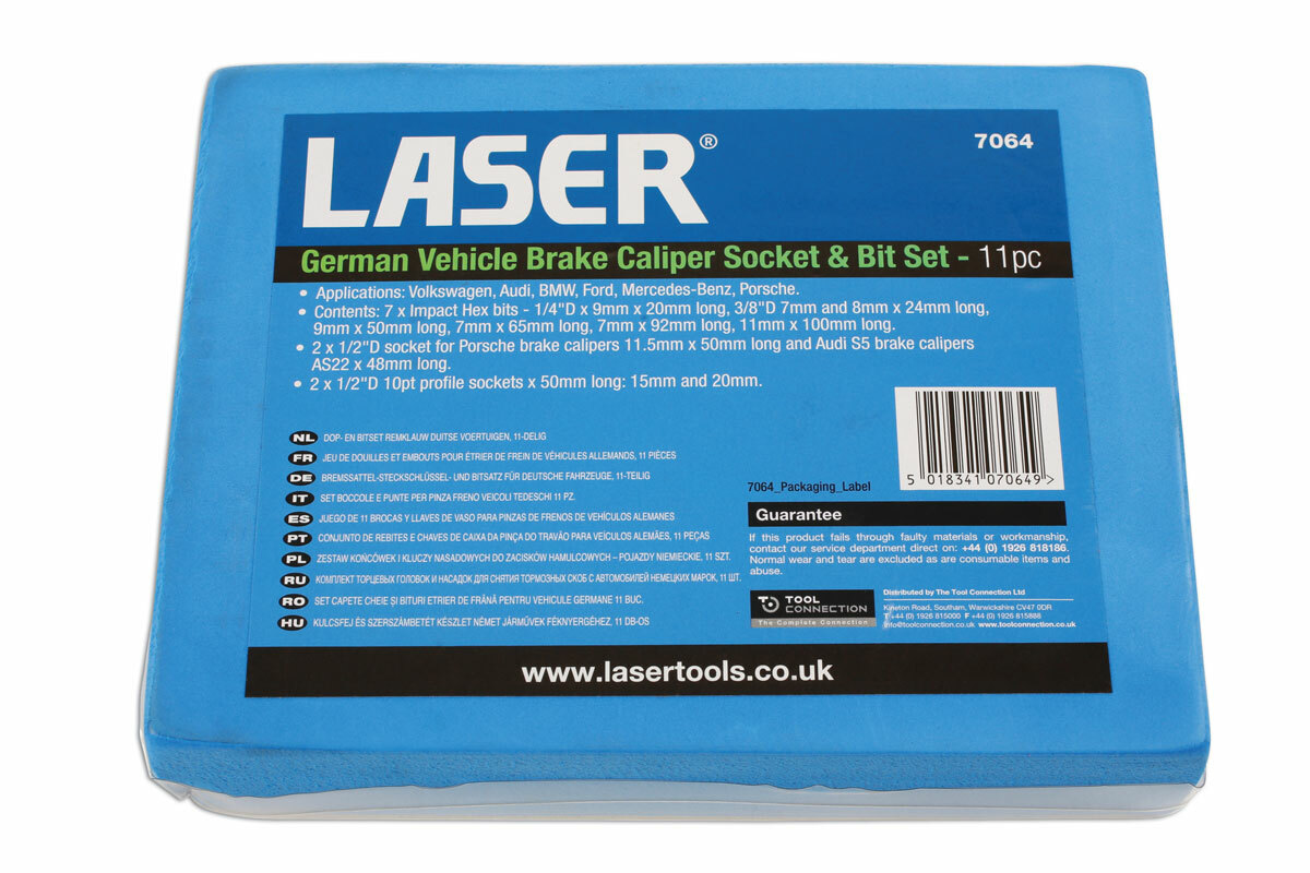 Brand New! Brake Caliper Socket and Bit Tool Set Some VW Audi Merc ...