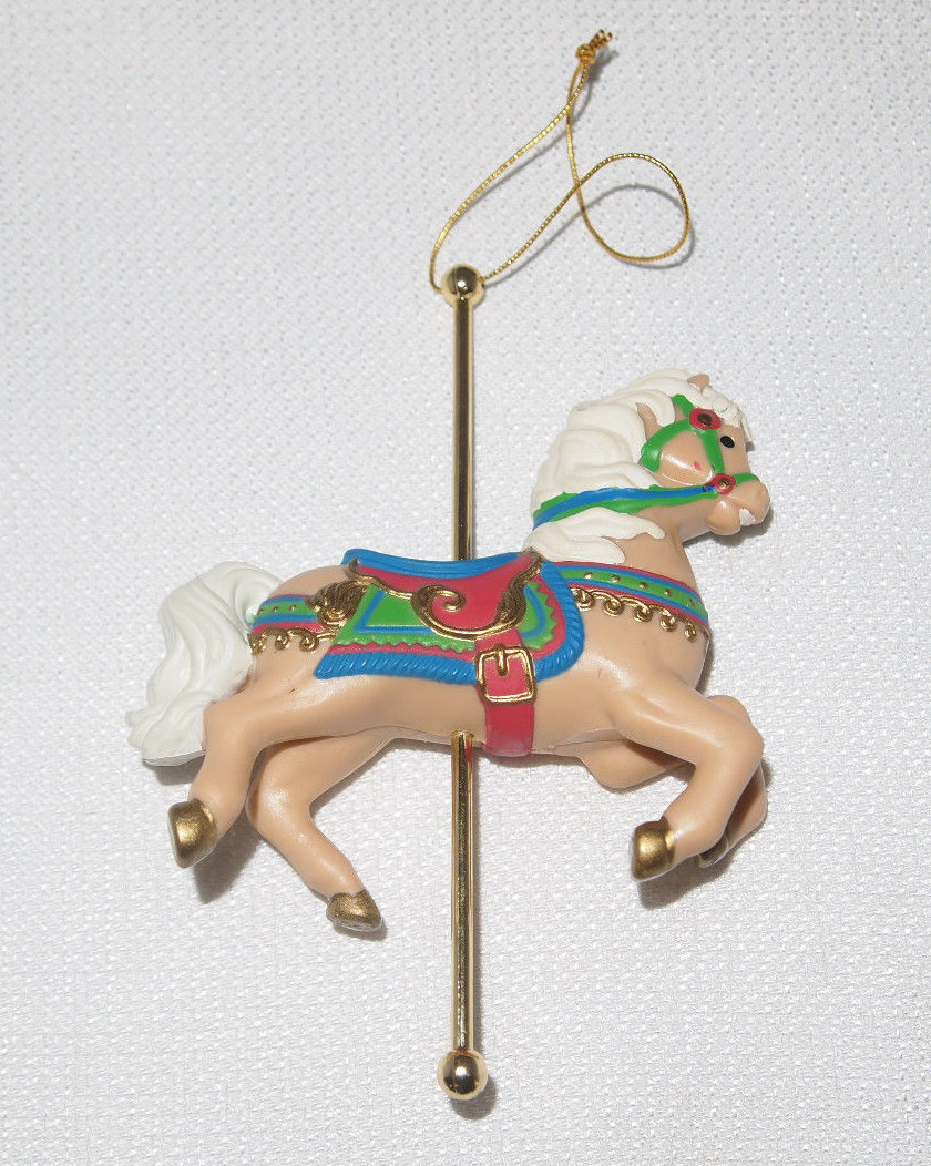 VTG AVON ORNAMENT GALLANT STEED CAROUSEL HORSE PALAMINO | eBay