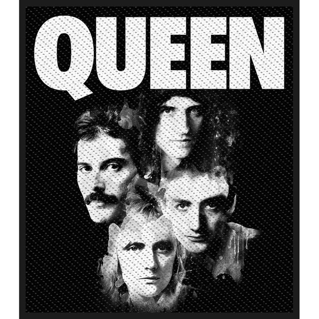 Queen Band Faces sew-on cloth patch 100mm x 100mm (rz) | eBay