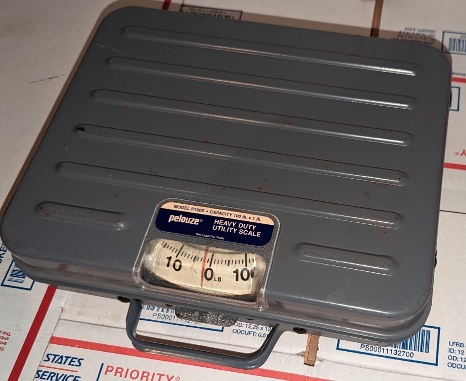 Pelouze P100S 100 lb. x 1 lb Capacity Heavy Duty Utility Scale Tested ...