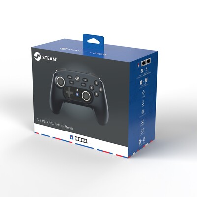 Hori Wireless Hori pad HPC-055 Controller Steam Midnight Black Horipad ...