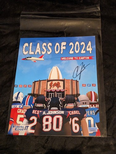 Andre Johnson Autographed HOF 2024 Poster with coa | eBay
