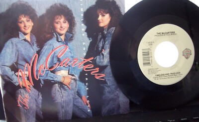 THE McCARTERS: Timeless and True Love / The Gift - 2 WB 45s w.PICTURE ...