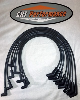 BBC CHEVY 396-427-454 BLACK 8mm HEI SPARK PLUG WIRES 45 DEGREE ENDS ...