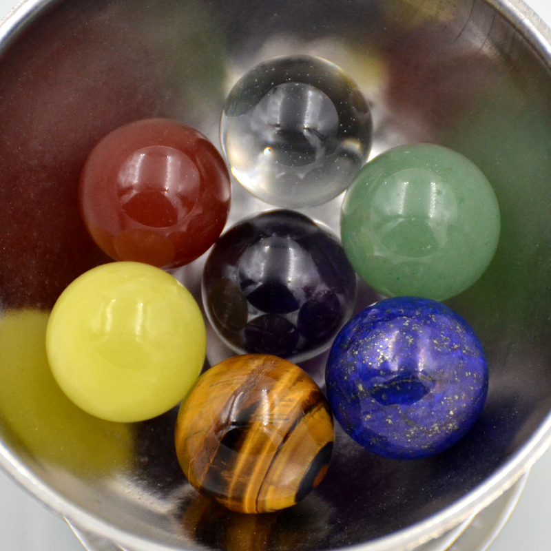 16mm Natural Gemstone Round Ball Crystal Healing Sphere Rock Stones ...
