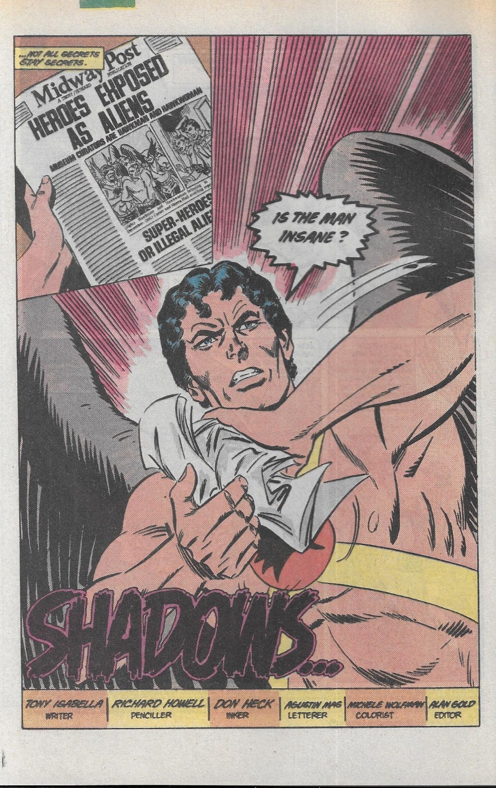 Hawkman Comic 2 Copper Age First Print 1986 Isabella Howell Heck ...