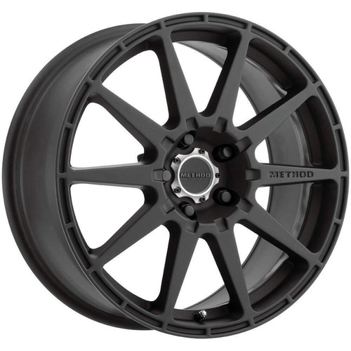 Method MR501 RALLY 17x8 +42mm Offset 5x108 63.4mm CB Matte Black Wheel ...