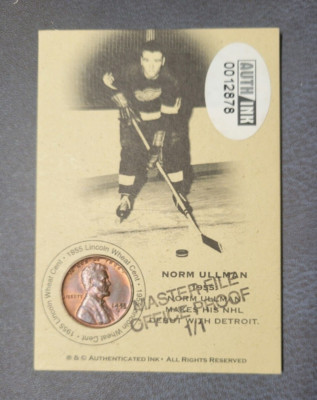 Norm Ullman Authenticated Ink 1955 Wheat Penny Masterfile Office Proof ...