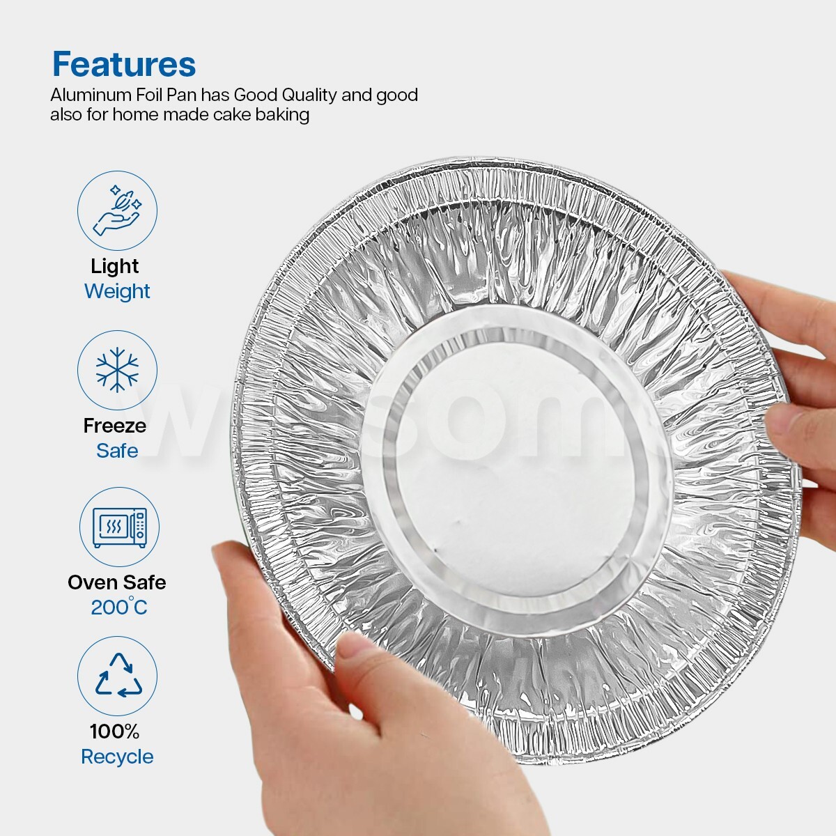 54 x Pie Dishes Round Oven Baking Tin Foil Takeaway Food Container ...