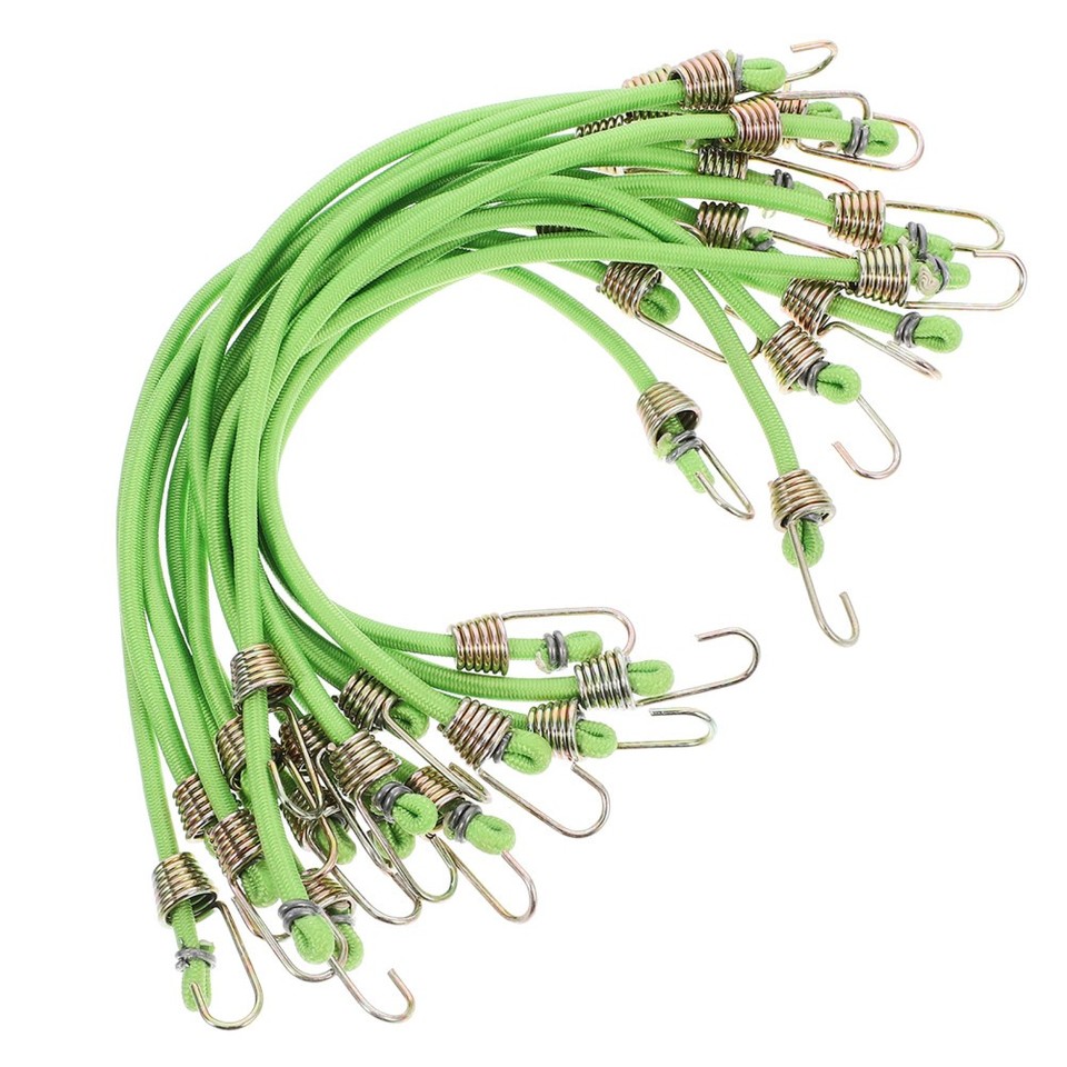 15 Pcs Elastic Cord with Hook Wire Clips for Cords Bungee Carabiner ...