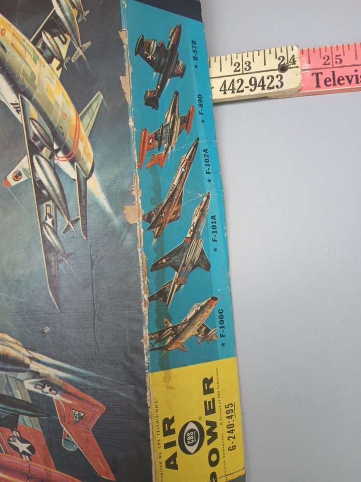 REVELL Air Power Models 1956 FCBS G-240:495 Jets Planes F-89 F-100 f ...